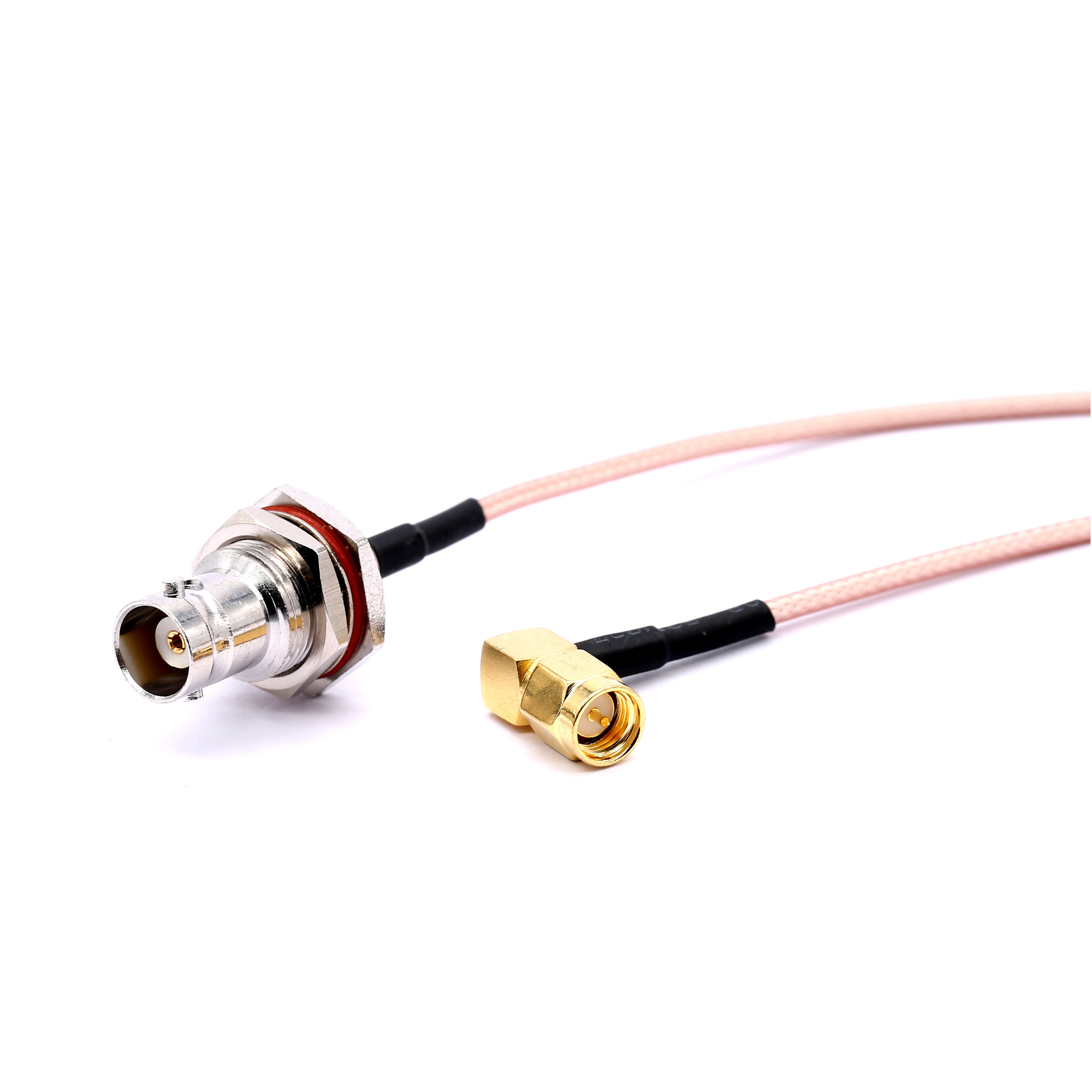 6" SMA Male Right Angle to BNC Female Bulkhead RG316 Cable – MWRF Source
