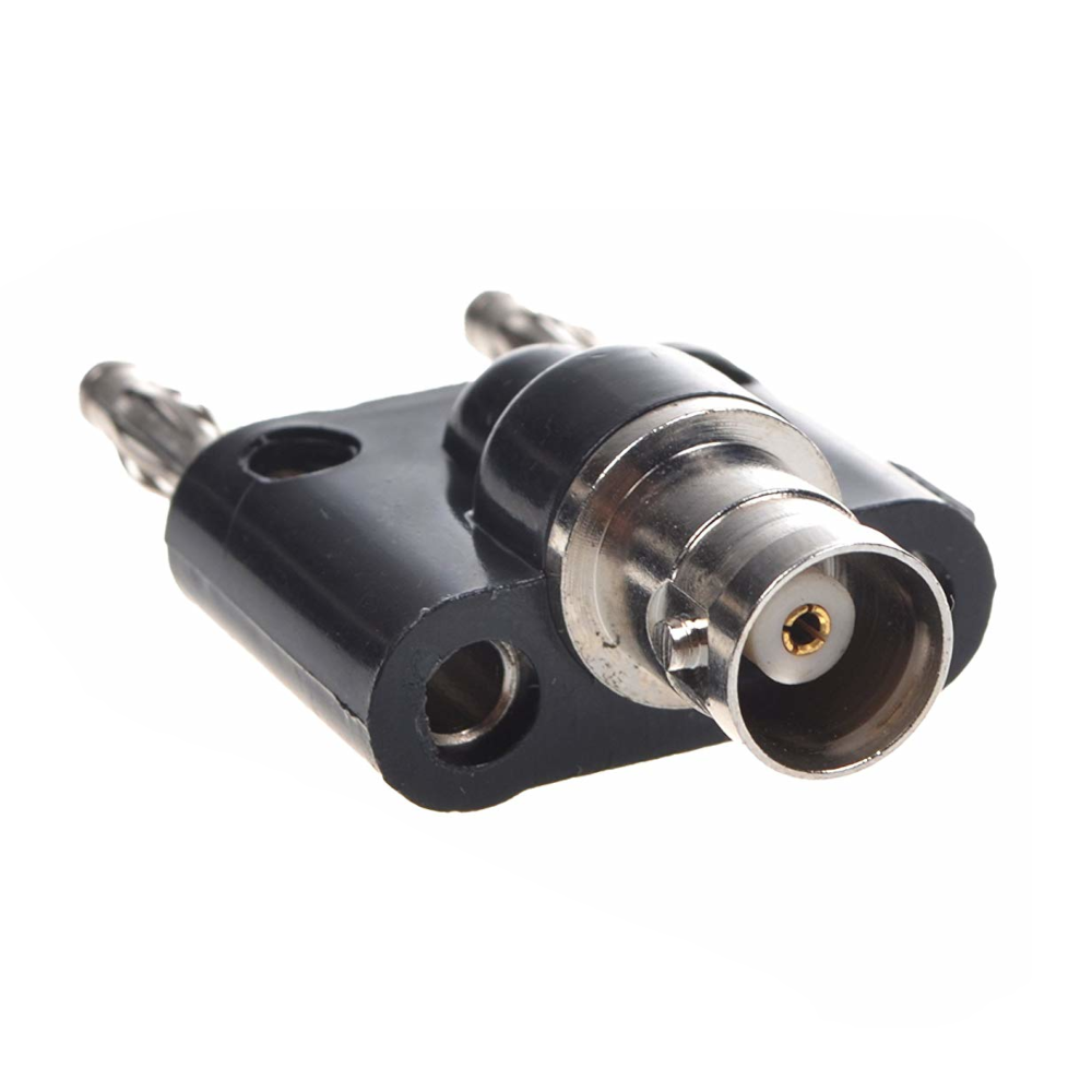 BNC Female to Dual Banana Male Connector – MWRF Source